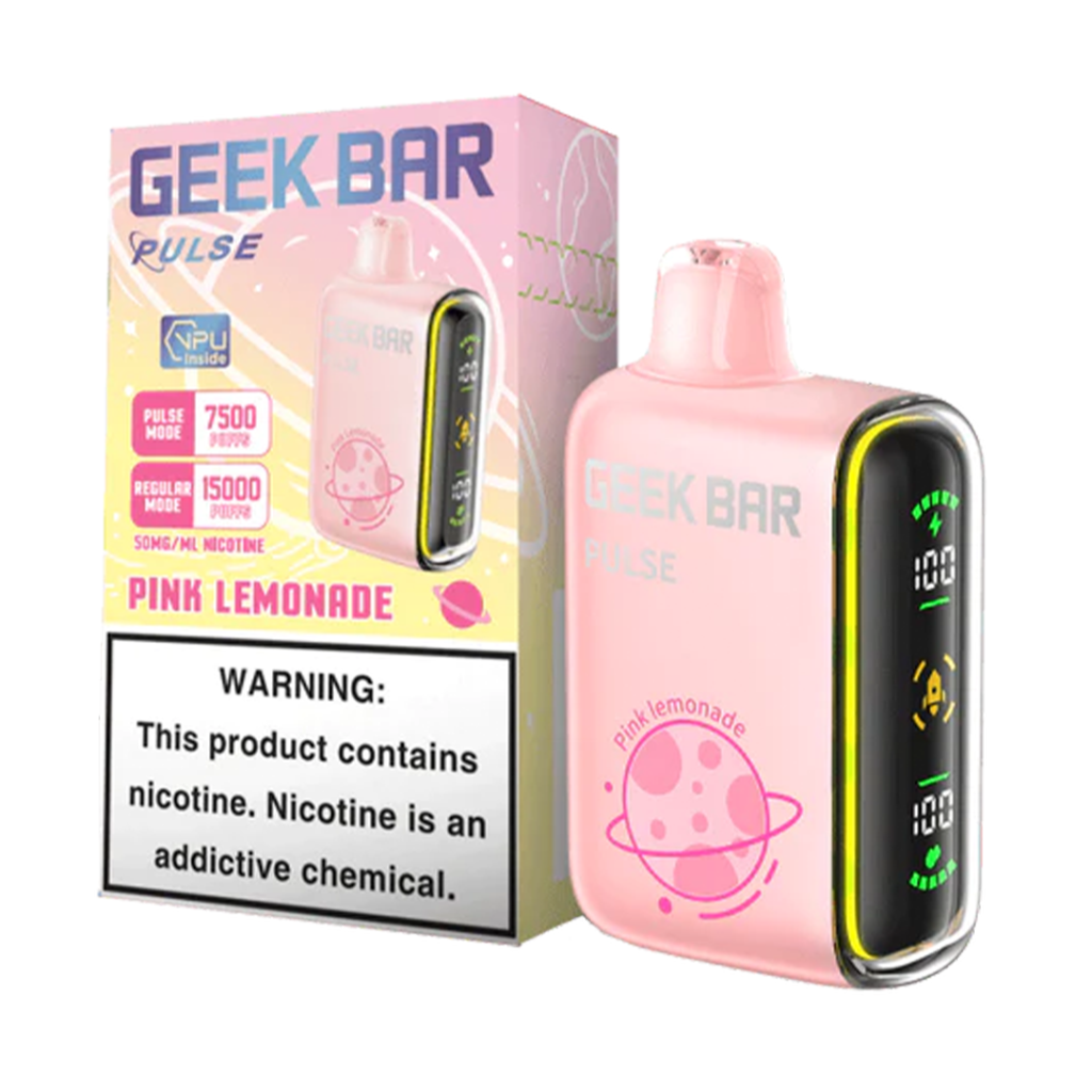 Geek Bar Pulse 5% Disposable – Pink Lemonade – KLOWDZ Vapor & Smokeshop